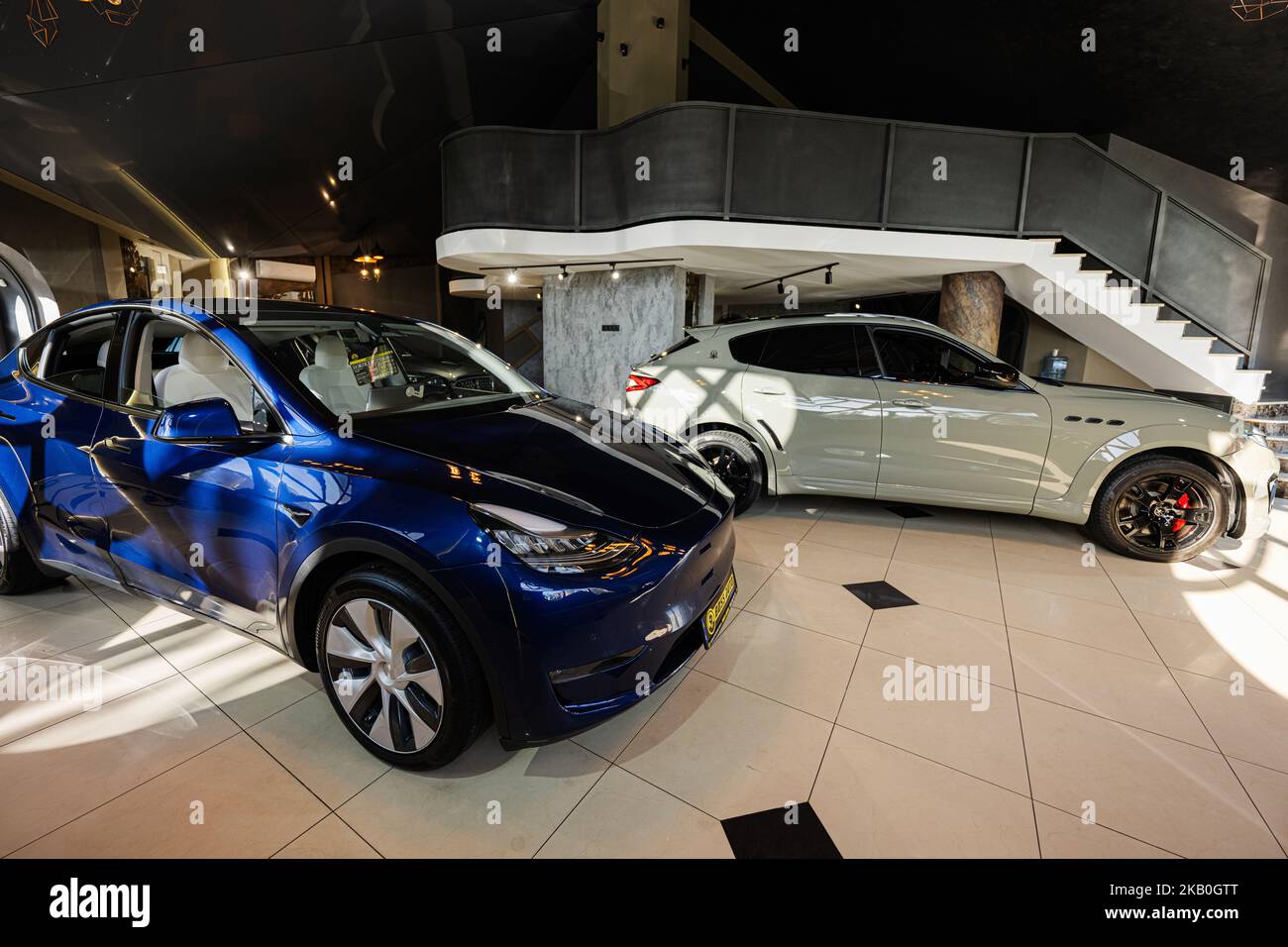 Lviv, Ukraine - October 09, 2022: Tesla Model Y Long Range Dual Motor ...