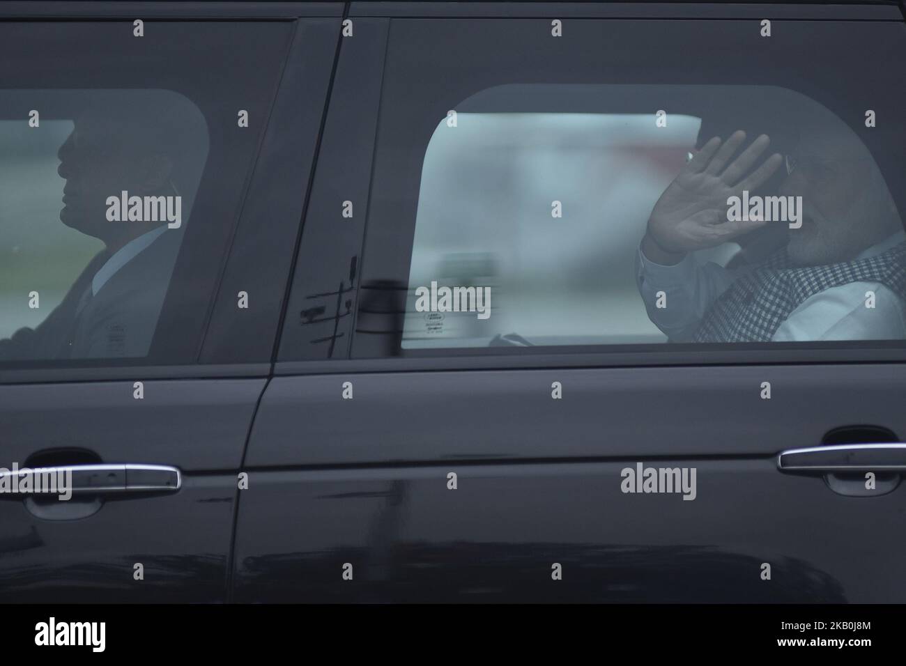 Prime Minister of India Narendra Modi wave hand after arrives for ...