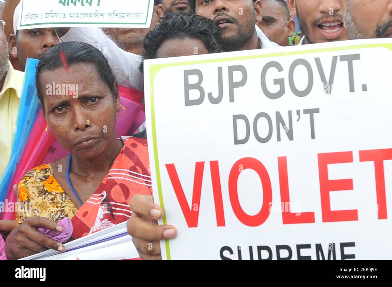 Indian tribal protest rally hi-res stock photography and images - Alamy