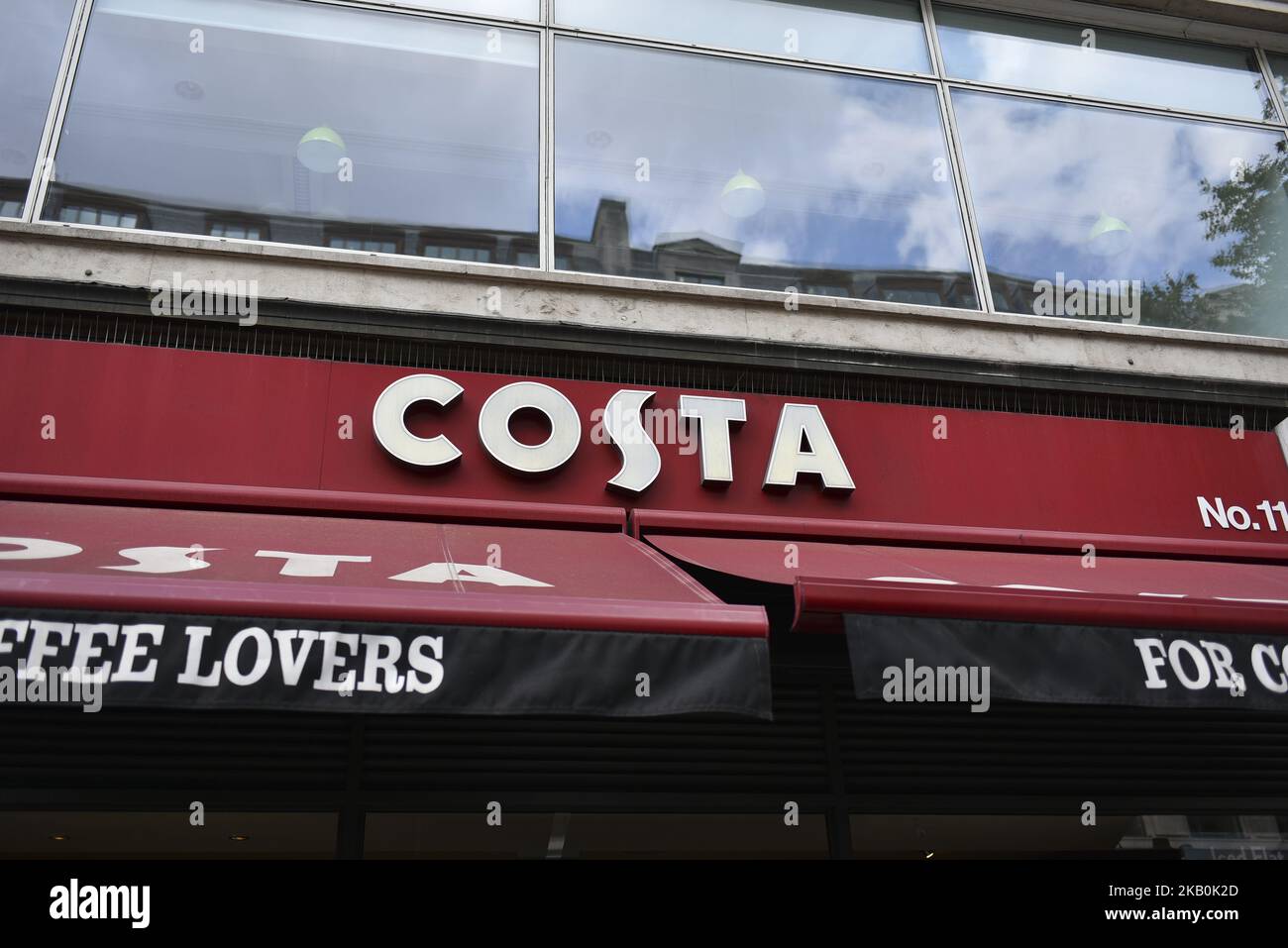 A Costa Coffee shop is pictured in central London on August 31, 2018 ...