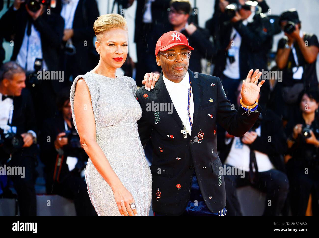 Spike Lee and Tonya Lewis Lee attend the red carpet ahead of the 'A ...