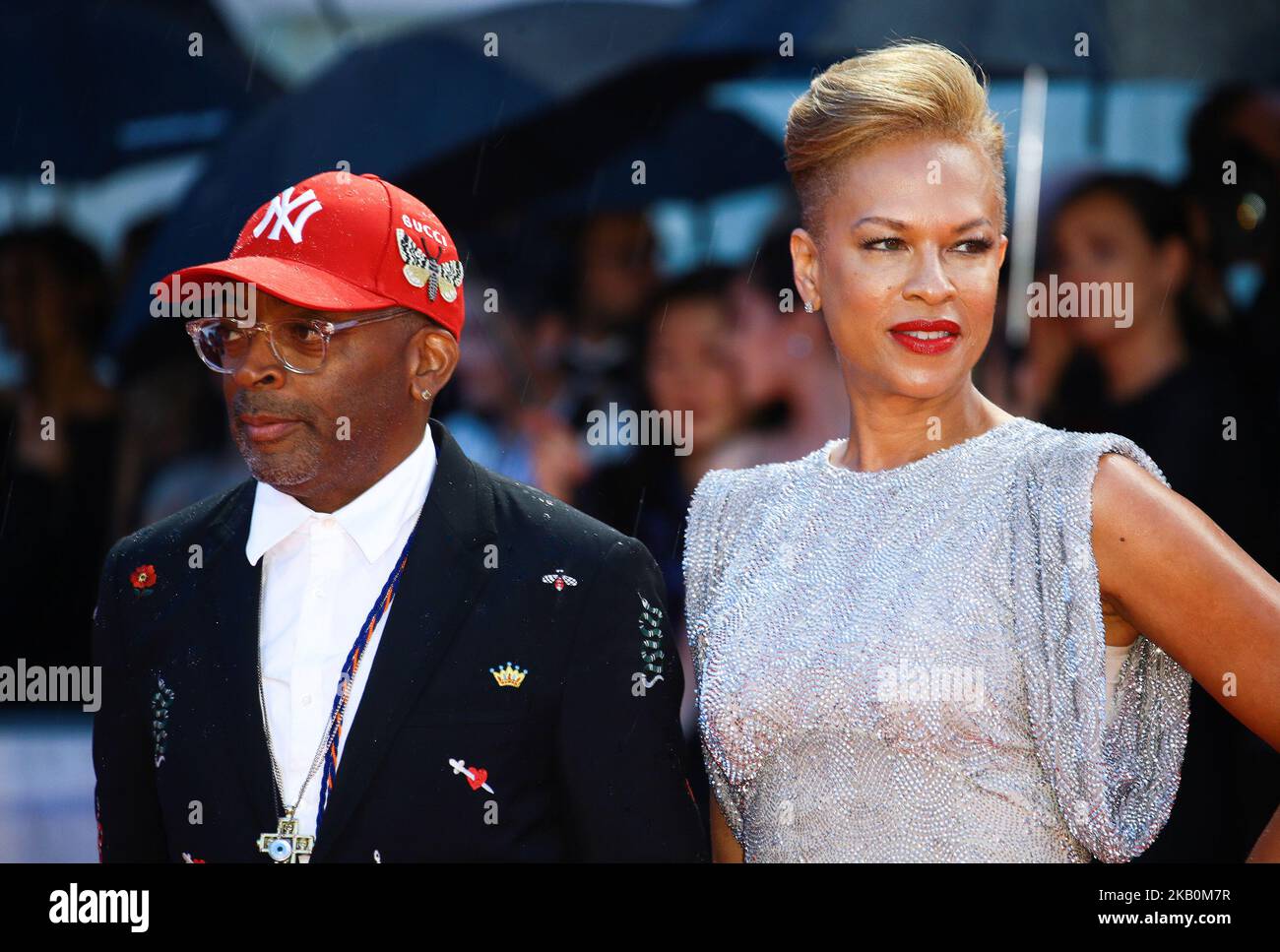 Spike Lee and Tonya Lewis Lee attend the red carpet ahead of the 'A ...