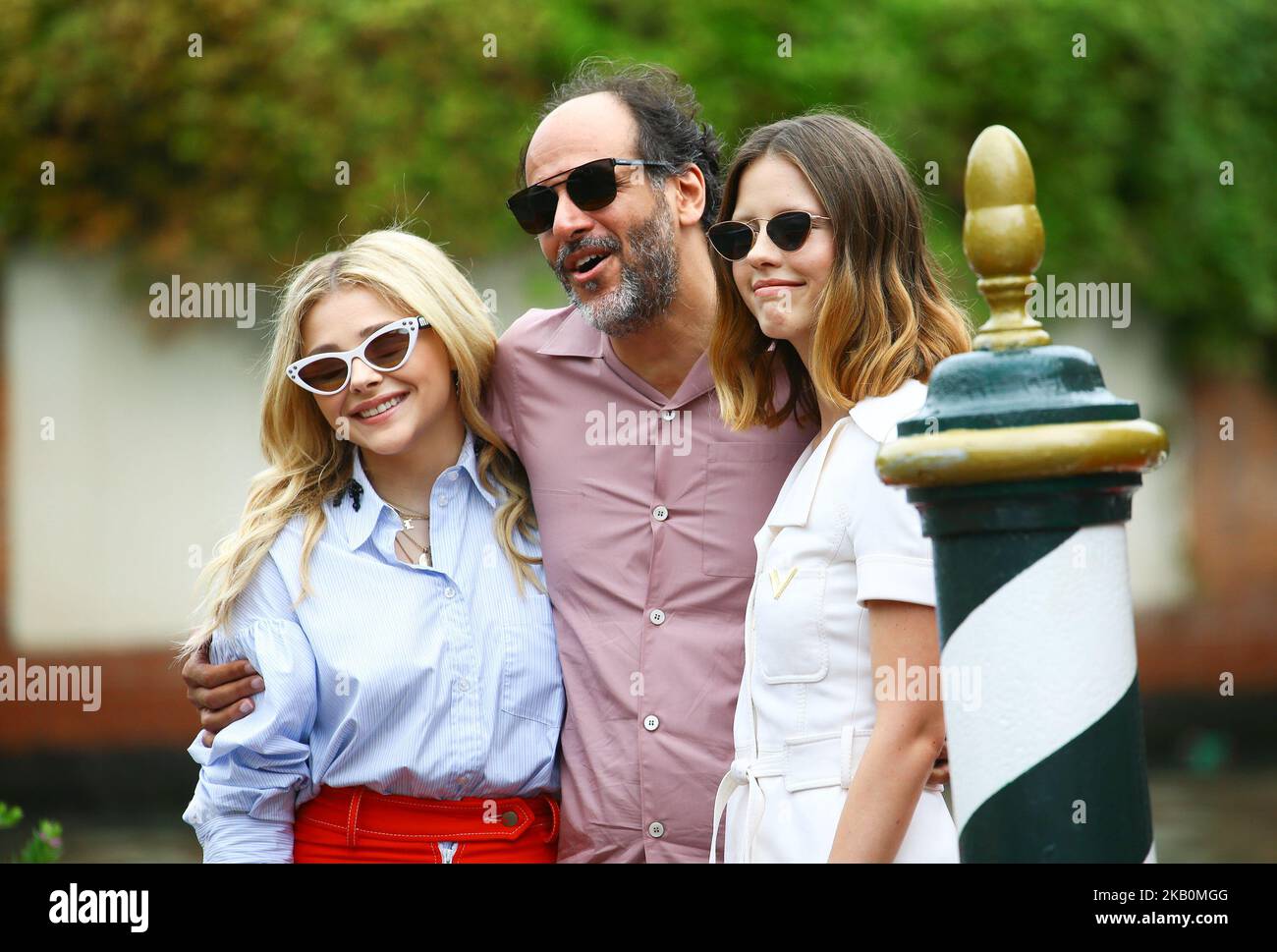Chloe Grace Moretz, Luca Guadagnino and Mia Goth is seen arriving at ...