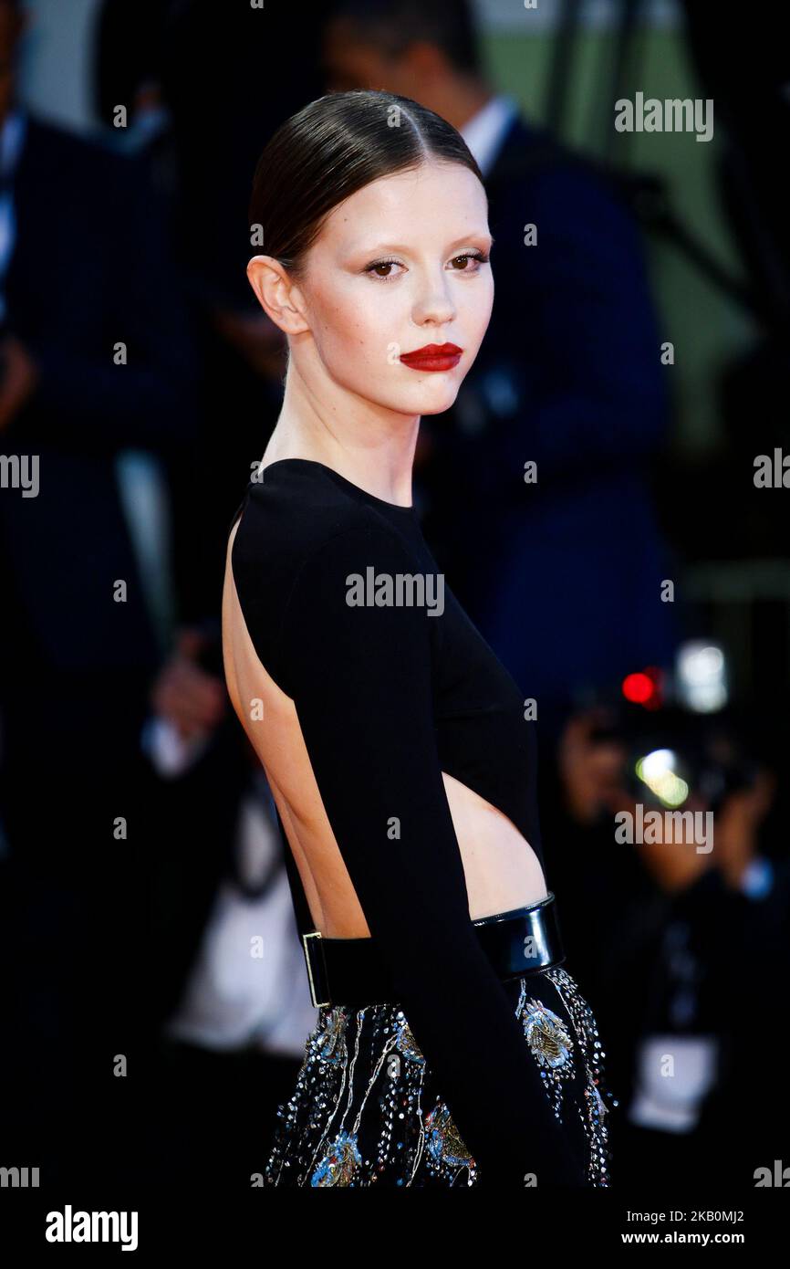 Mia Goth walks the red carpet ahead of the 'Suspiria' screening during ...