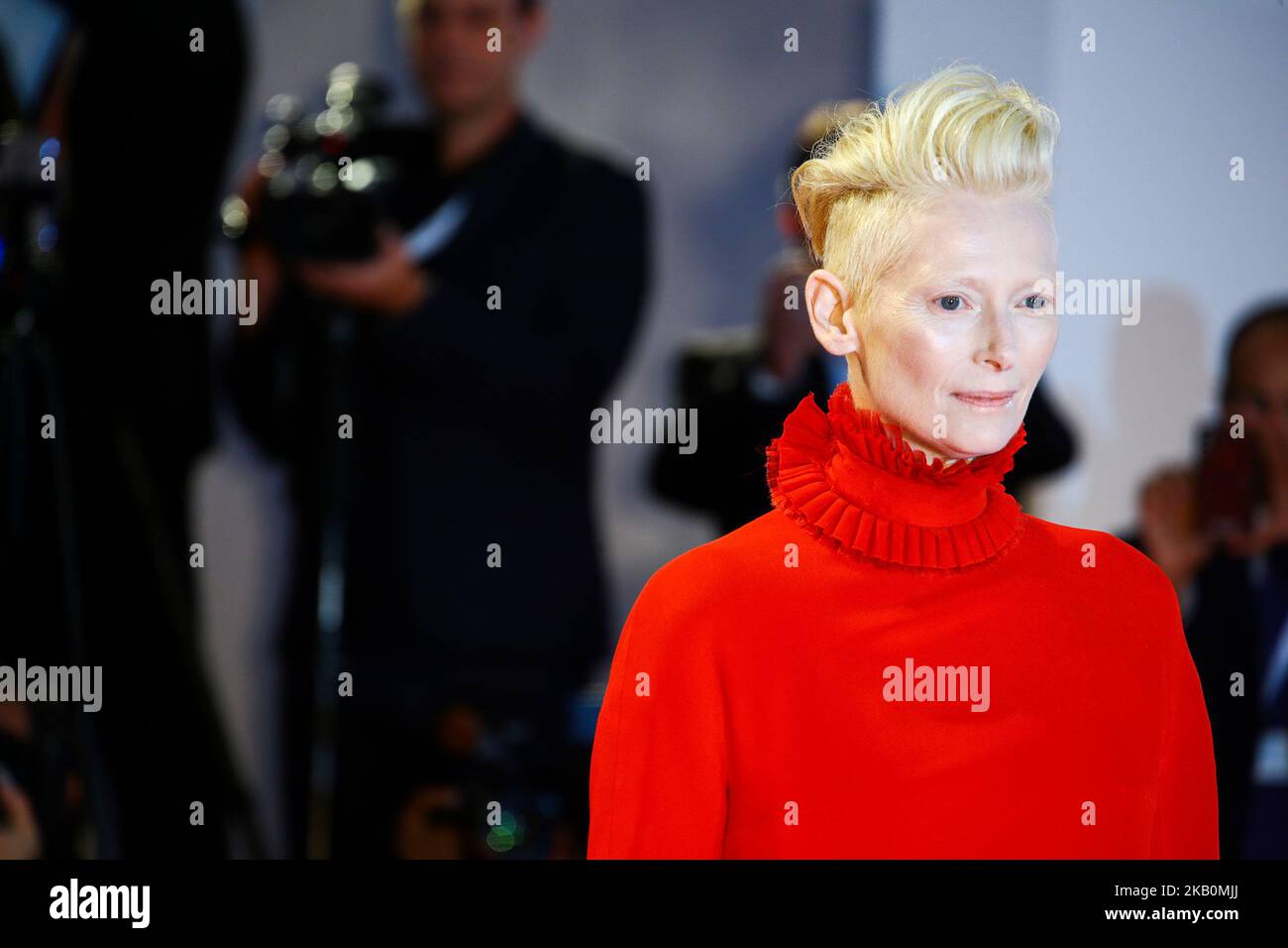 Tilda Swinton walks the red carpet ahead of the 'Suspiria' screening ...