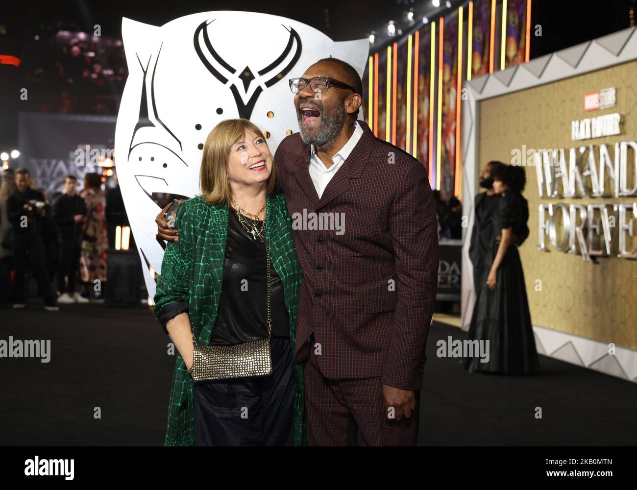 Lisa Makin and Sir Lenny Henry attending the European premiere of Black ...