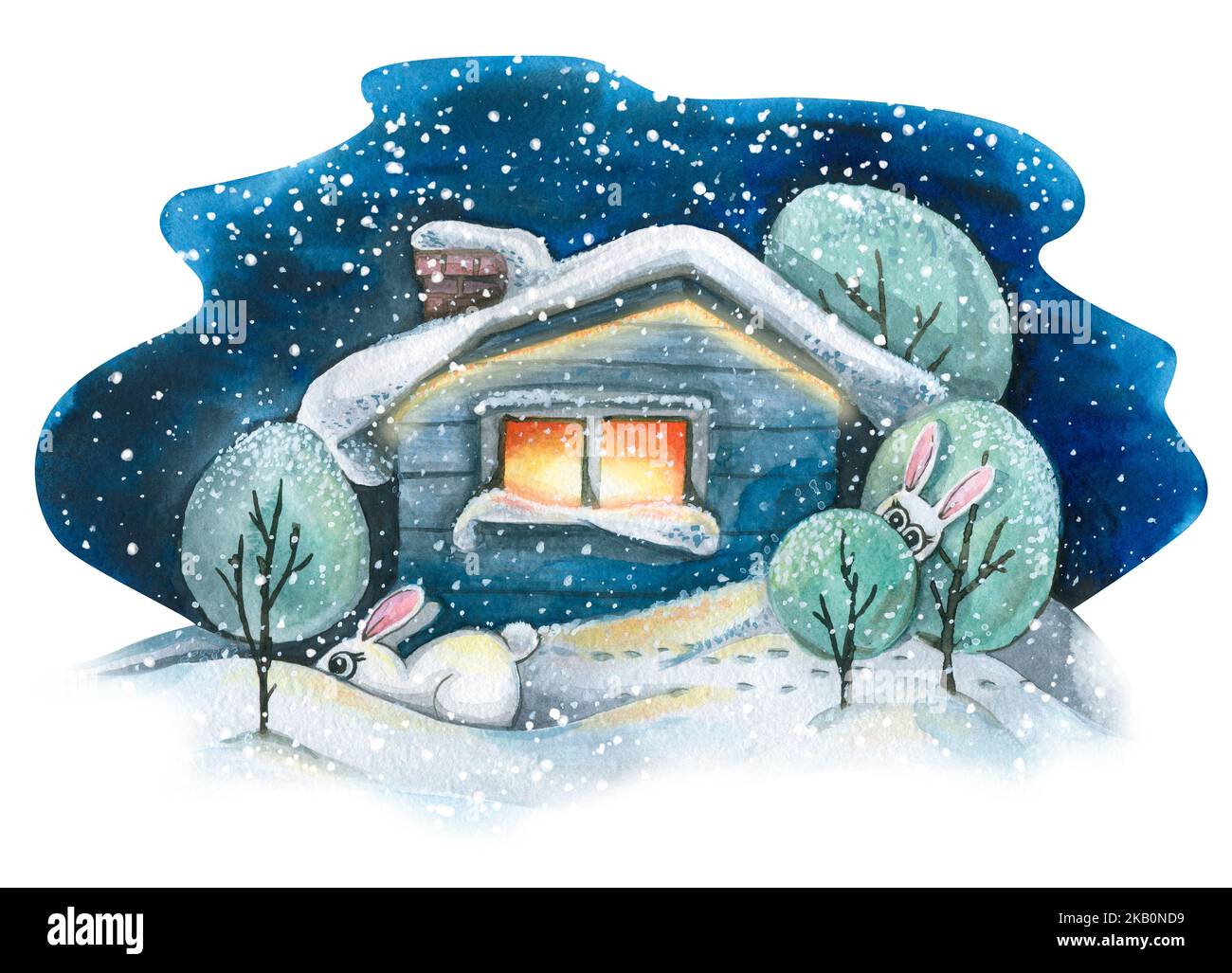 Landscape watercolor hi-res stock photography and images - Alamy