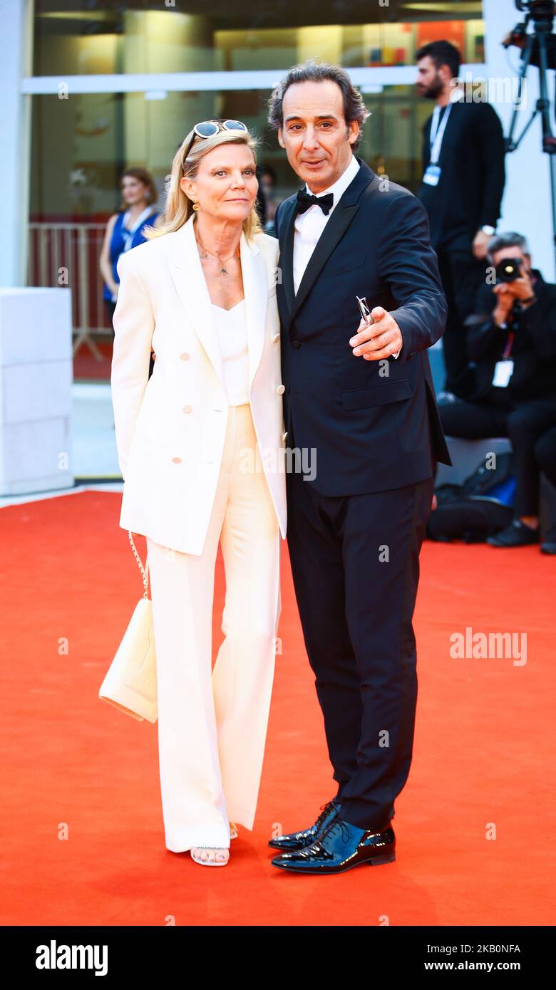 Alexandre Desplat and his wife Dominique Lemonnier walks the red carpet ...