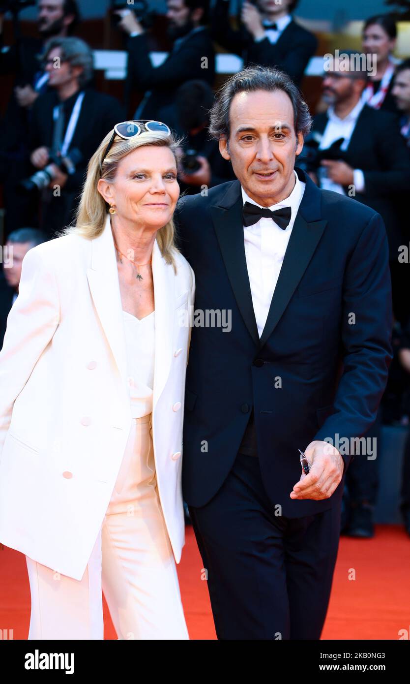 Alexandre Desplat and his wife Dominique Lemonnier walks the red carpet ...