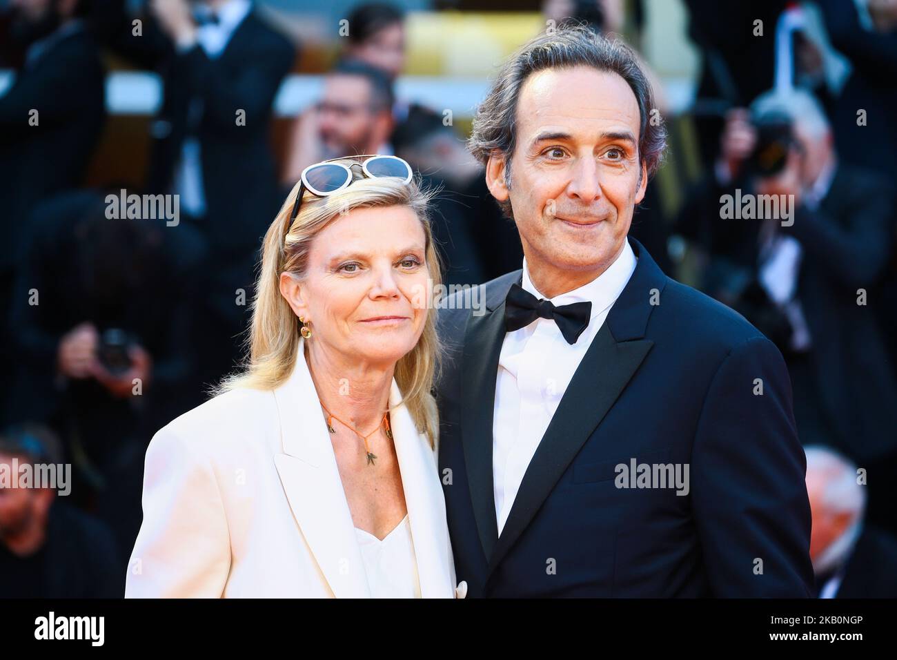 Alexandre Desplat and his wife Dominique Lemonnier walks the red carpet ...