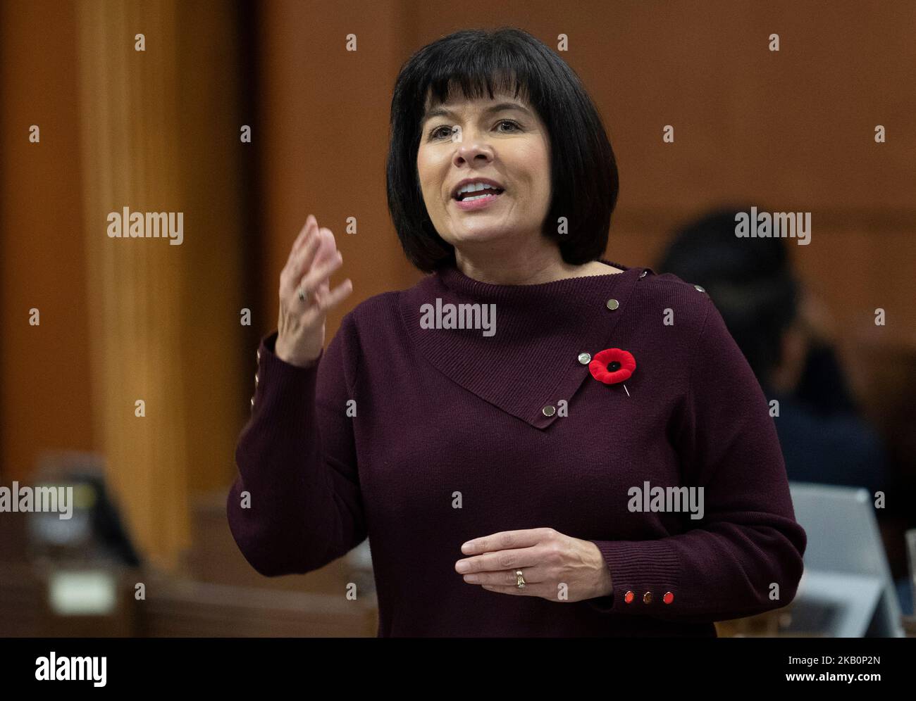 Official Languages Minister Ginette Petitpas Taylor rises during ...