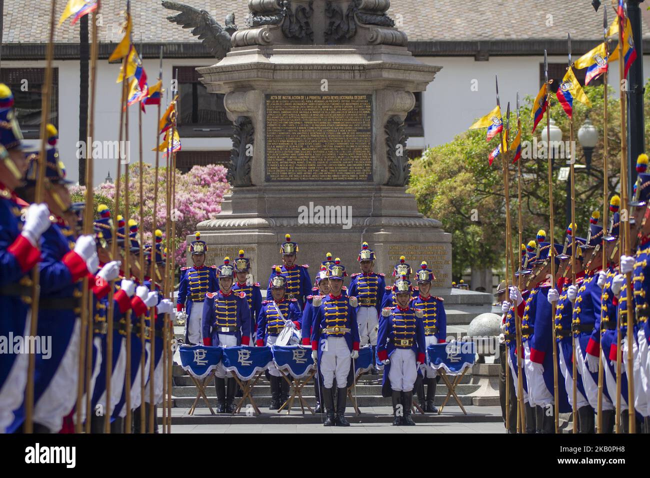 As every Monday morning, the staff working at the Palacio De Carondelet ...