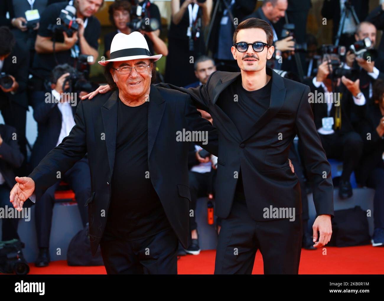 Al Bano Carrisi and Fabio Rovazzi walk the red carpet ahead of the 'Vox ...