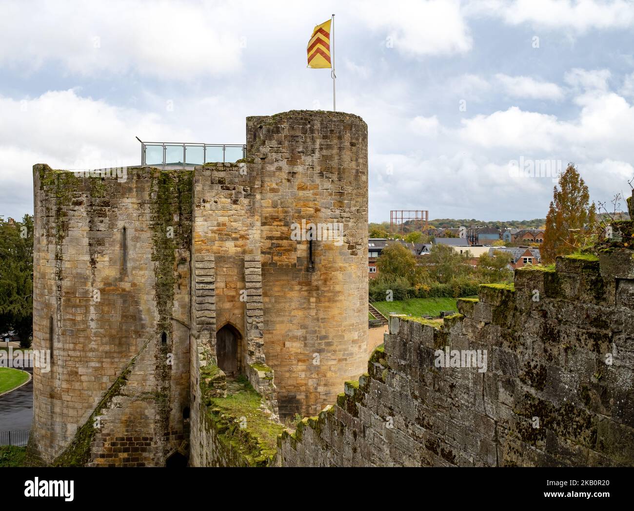The exterior of an old and historic castle gatehouse Stock Photo - Alamy