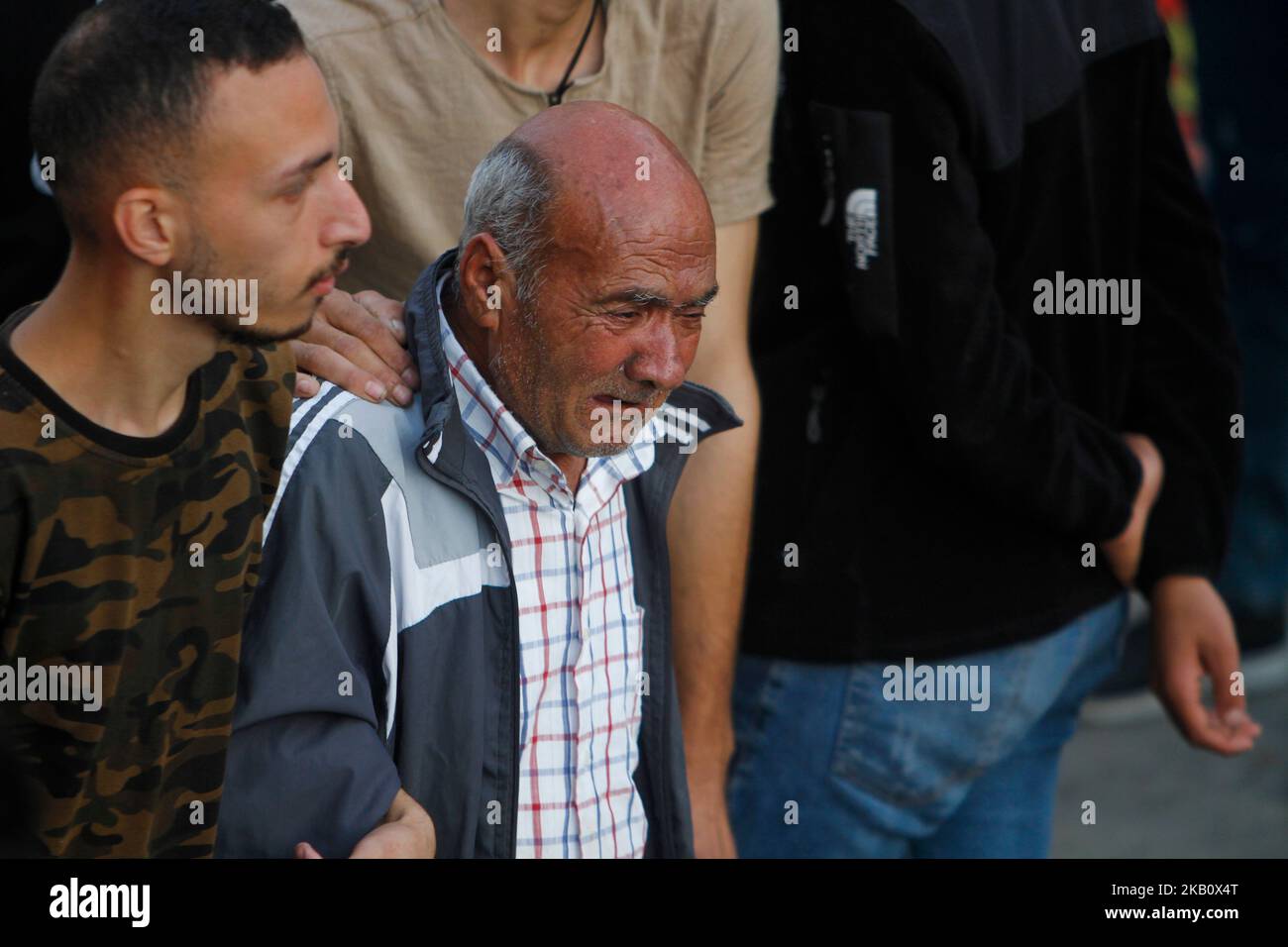 Father of the Palestinian Islamic Jihad activist Farouk Salameh seen ...