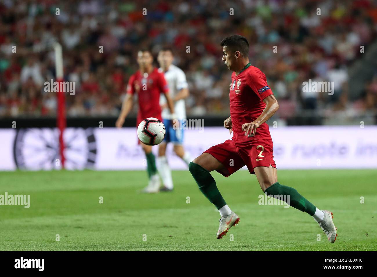 Portugal's defender Joao Cancelo in action during the UEFA Nations ...