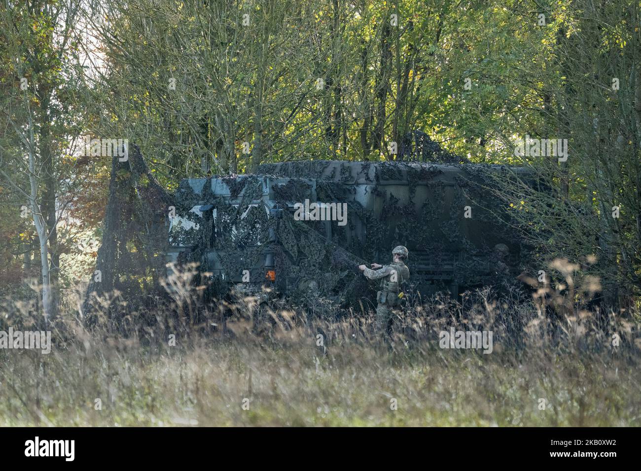 British army British army MAN SV 4x4 logistics lorry truck under ...