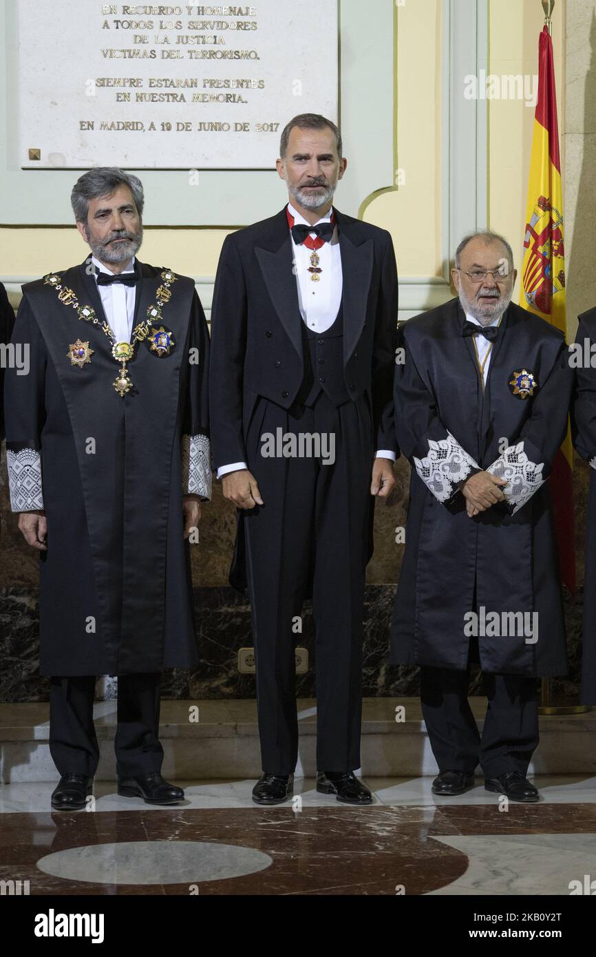 Spain King Felipe VI during the opening ceremony of the Judicial Year ...