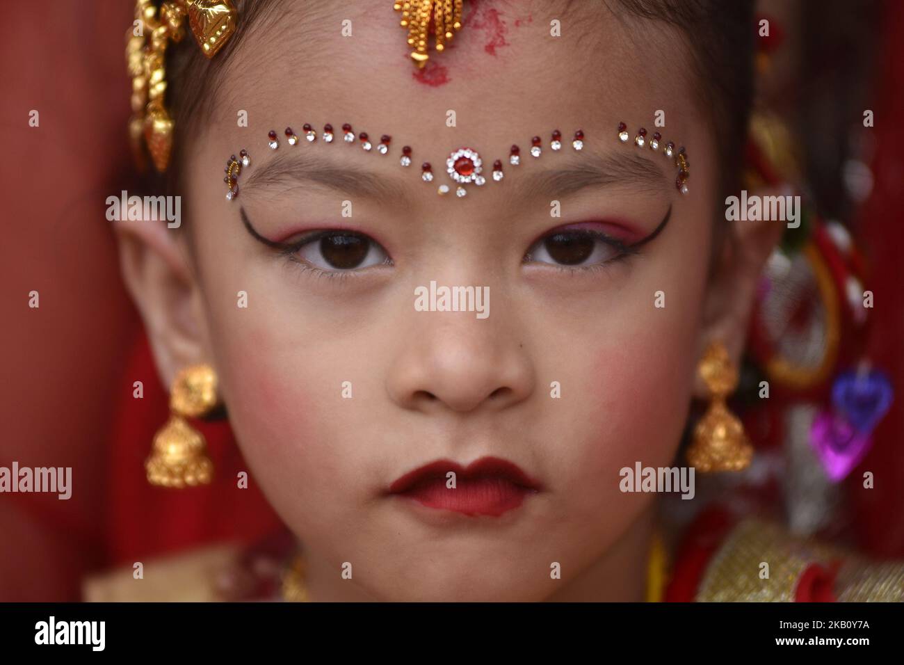 Kumari puja ritual hi-res stock photography and images - Alamy