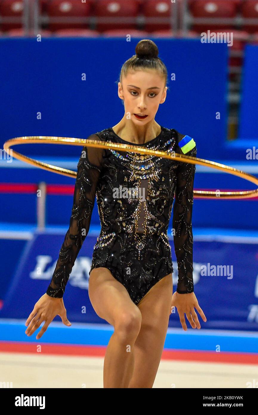 Yeva Meleshchuk of Ukraine during Rhythmic Gymnastics World ...