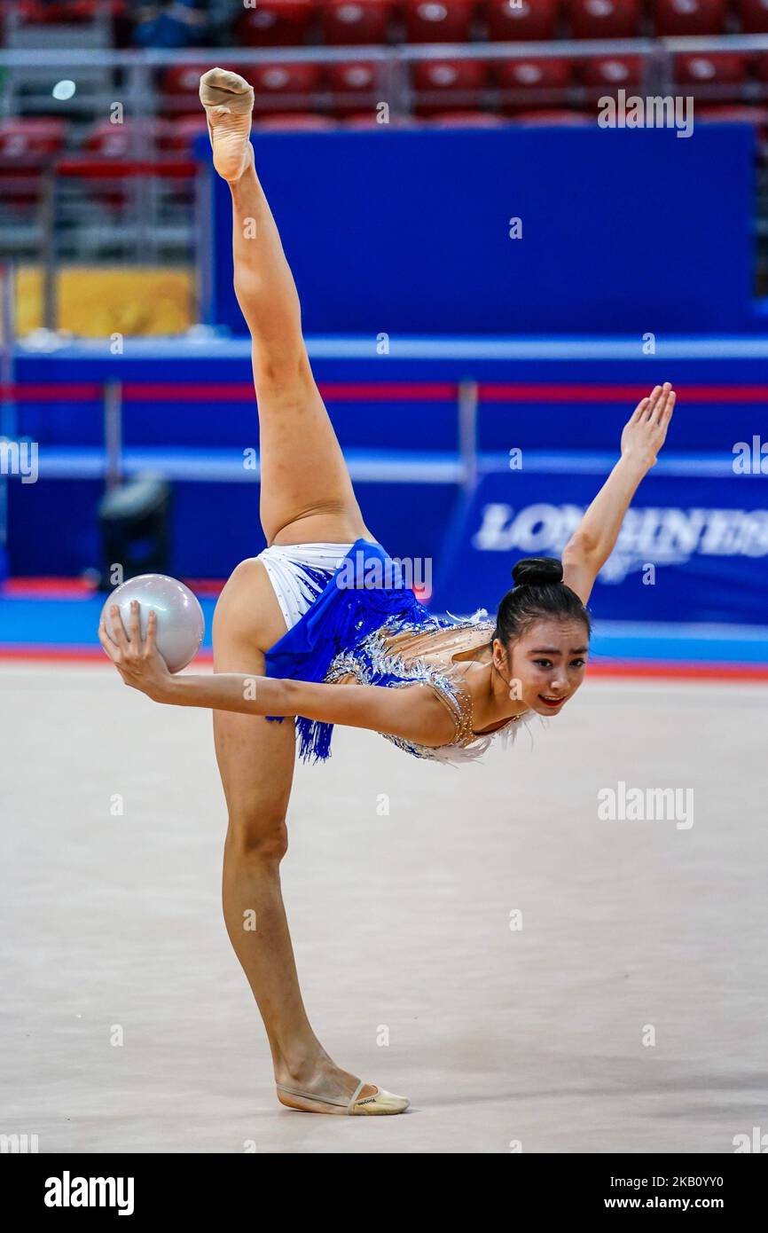 Rong Shang of China during Rhythmic Gymnastics World Championships at ...
