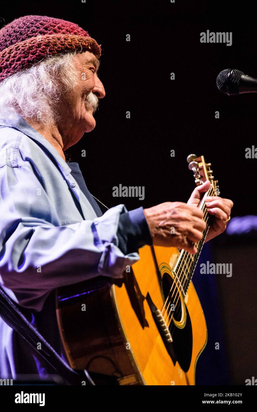 American singer and songwriter David Crosby performing live at Teatro ...