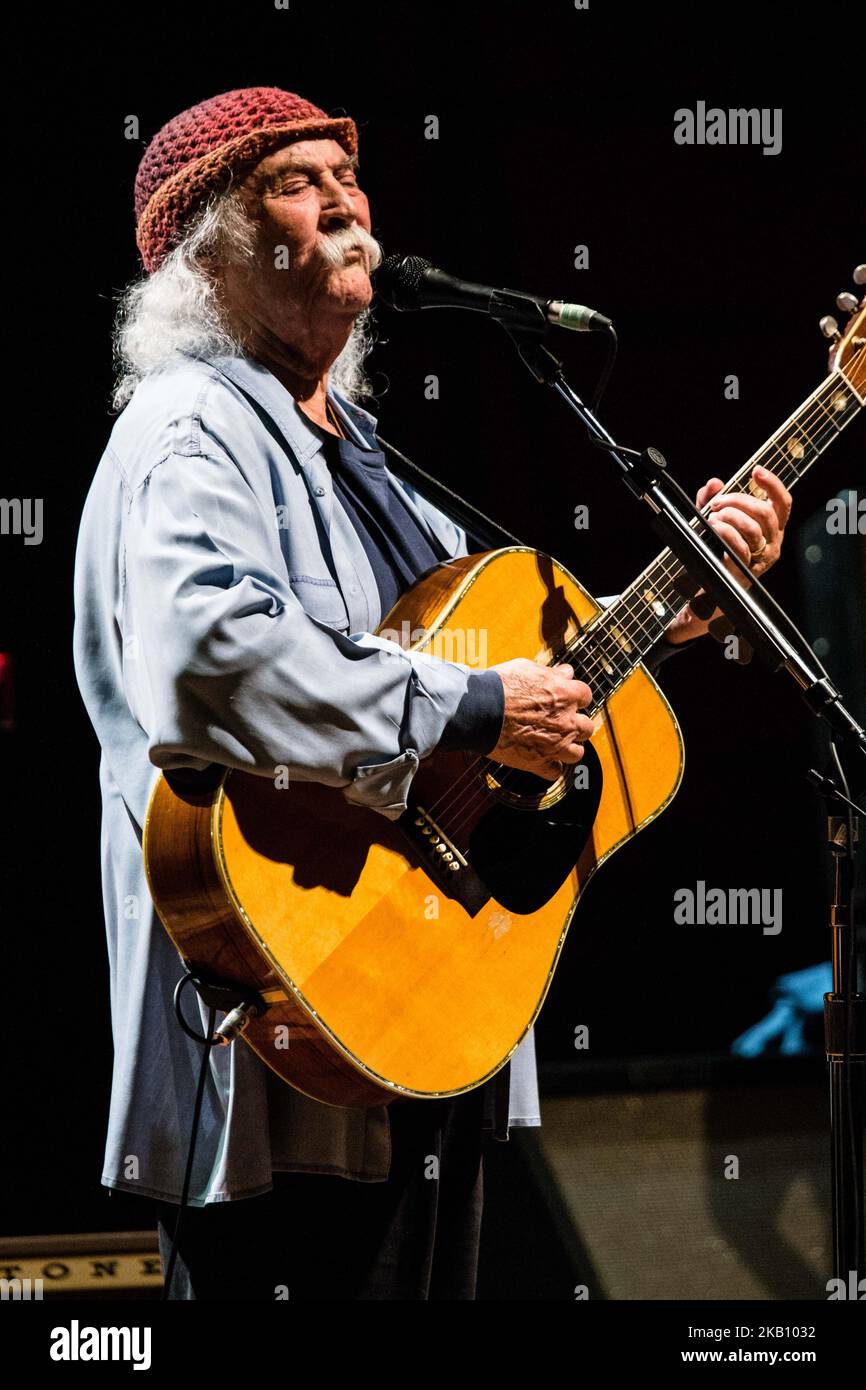 American singer and songwriter David Crosby performing live at Teatro ...