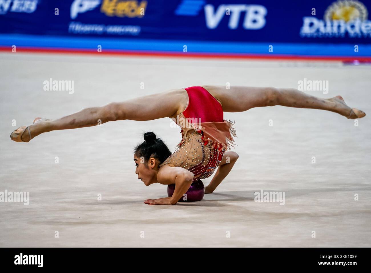 Jin A Pak of North Korea during Rhythmic Gymnastics World Championships ...