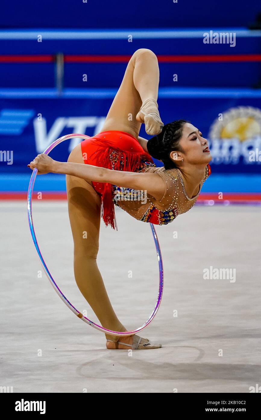 Jiahui Liu of China during Rhythmic Gymnastics World Championships at ...