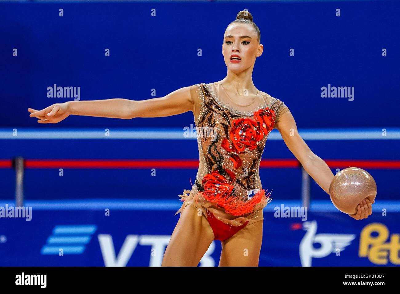 Rebecca Gergalo Of Finland During Rhythmic Gymnastics World