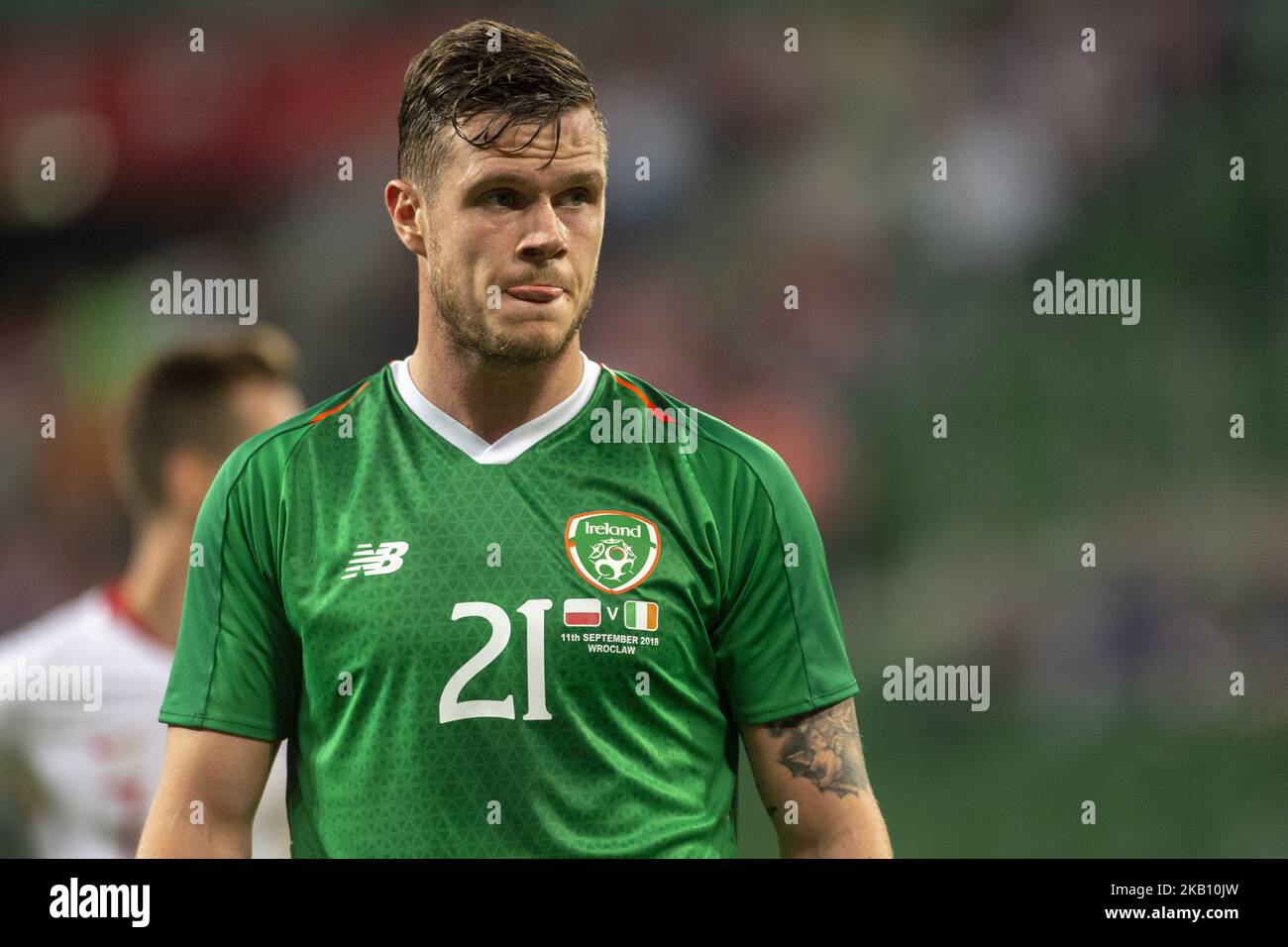 Kevin Long of Ireland during the International Friendly match between ...