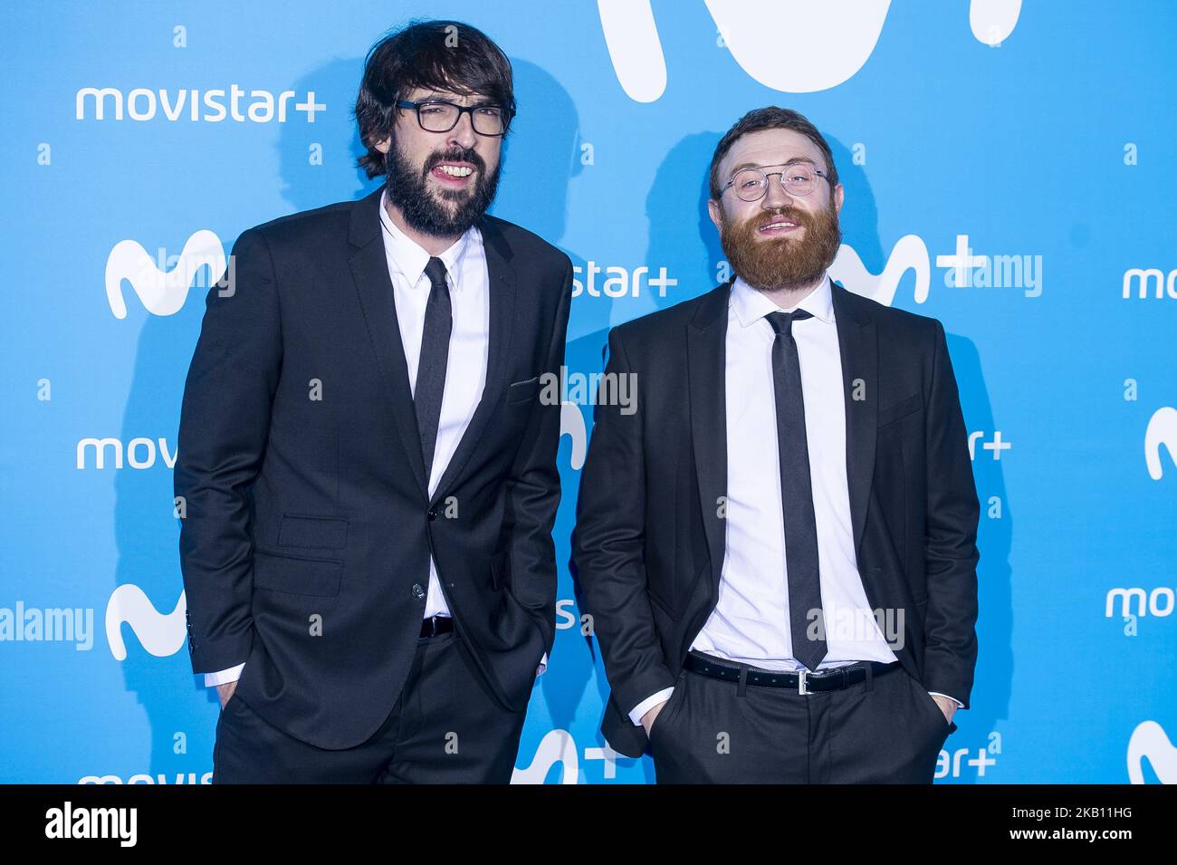 Quique Peinado and Manuel Burque attends to blue carpet of presentation ...