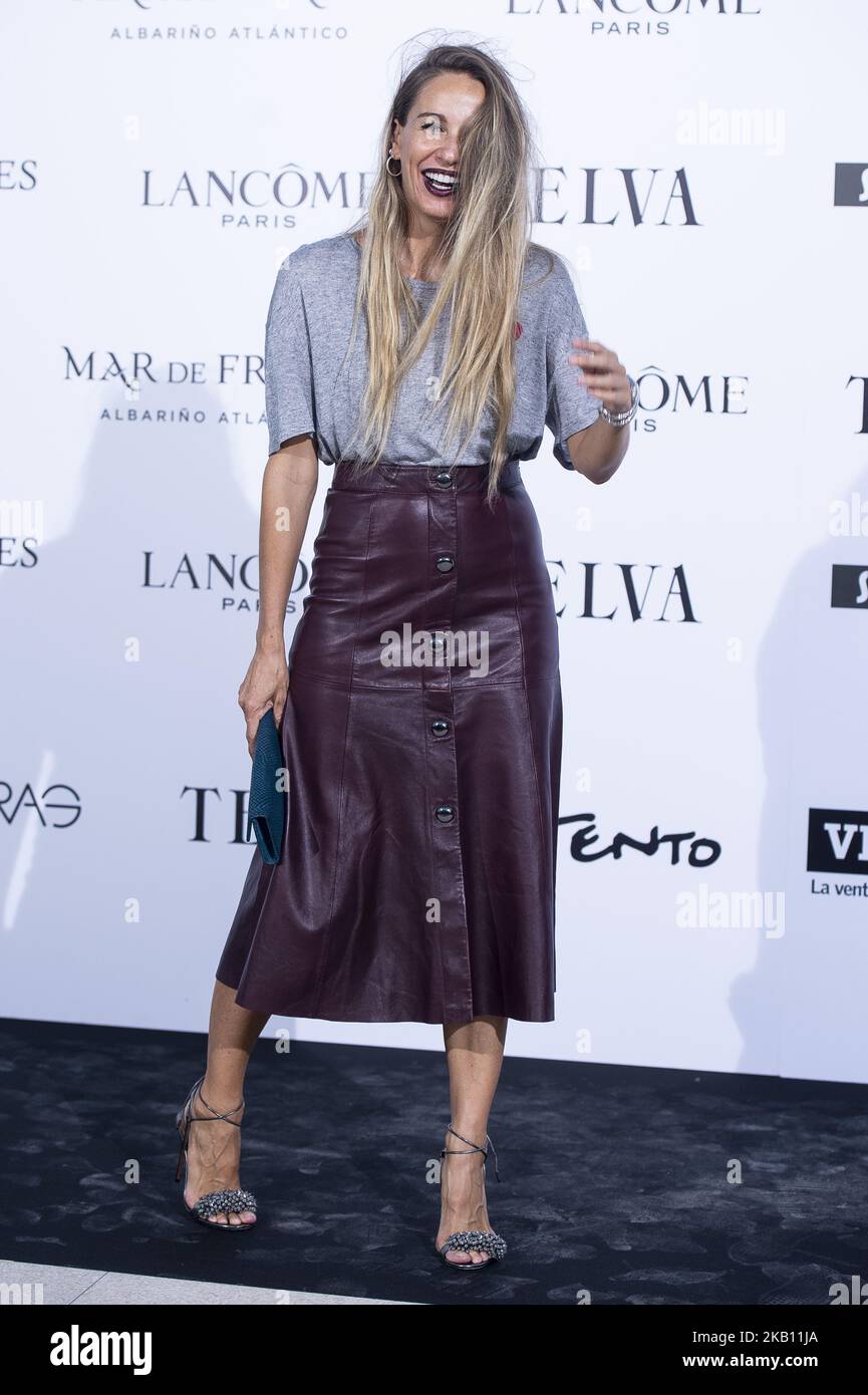 Carola Baleztena attends to Telva 'La moda en la calle by Silestone' in ...