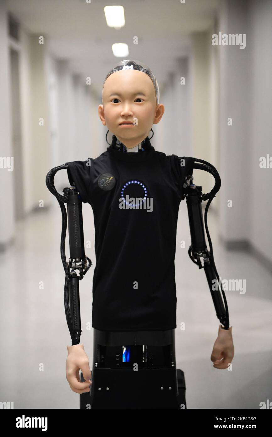 In this photo taken on September 13, 2018 shows a 10 year old child ...