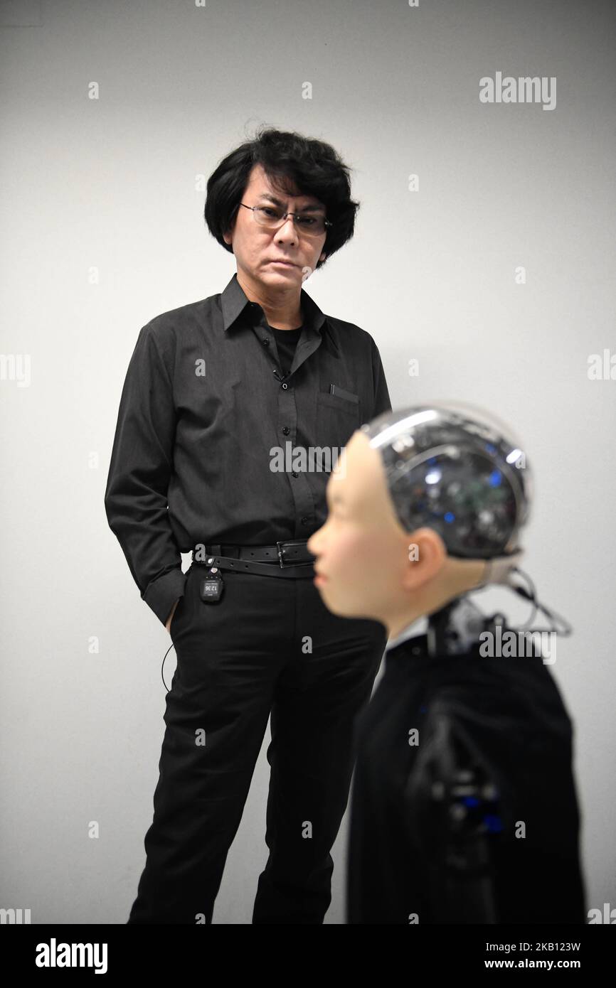 In this photo taken on September 13, 2018 shows Robot engineer Hiroshi ...