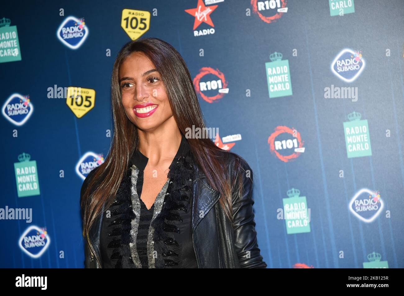 Roberta Fiore during the Mediaset group radio program show. (Photo by ...