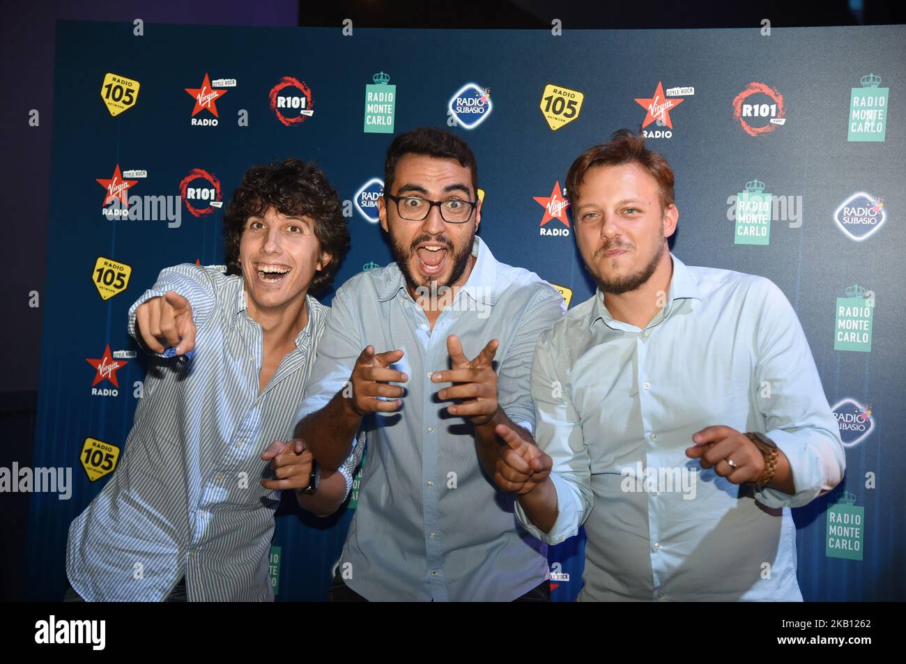 Gli Autogol of radio 105 during the Mediaset group radio program show ...