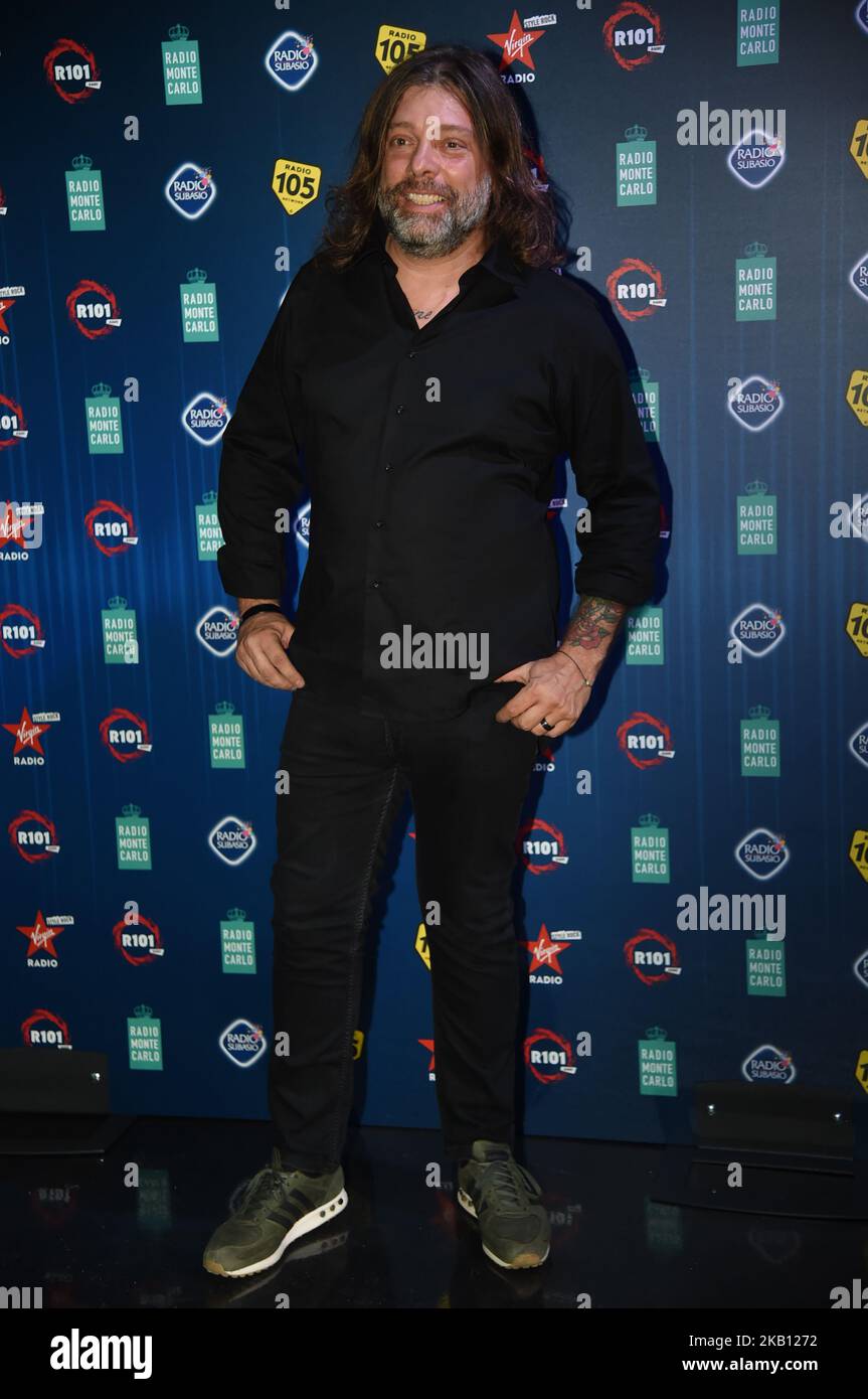 Luca Lazzari of R101 during the Mediaset group radio program show ...