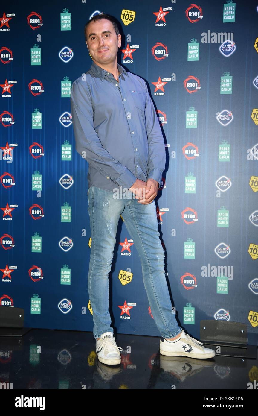 Leonardo Fabrizi of Radio Subasio during the Mediaset group radio ...