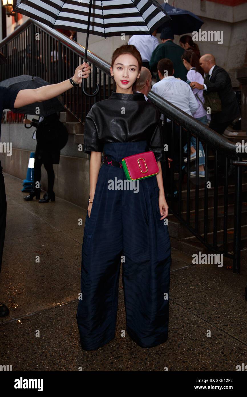 Celebrity/fashionista attends Marc Jacobs show at New York Fashion Week ...