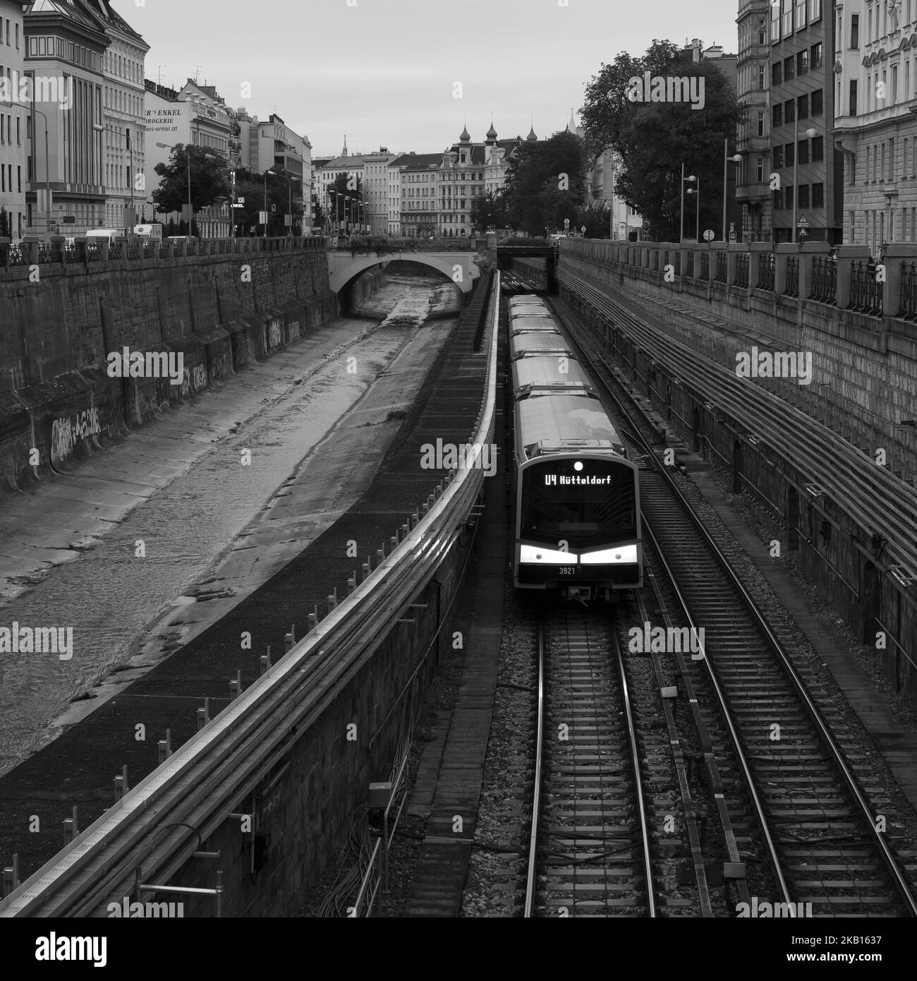 The Vienna Metro that covers the metropolitan area of Vienna, Austria ...