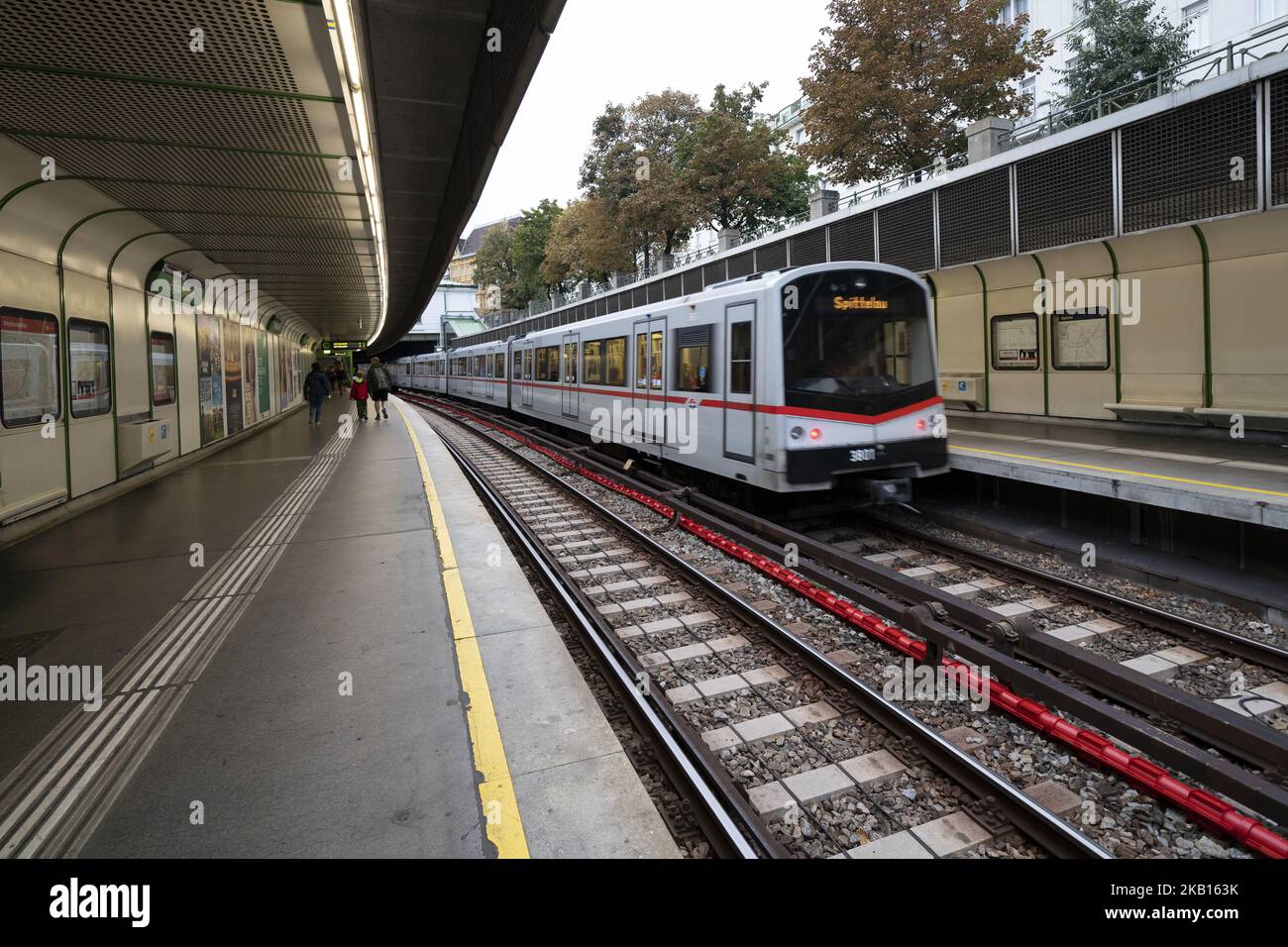 The Vienna Metro that covers the metropolitan area of Vienna, Austria ...