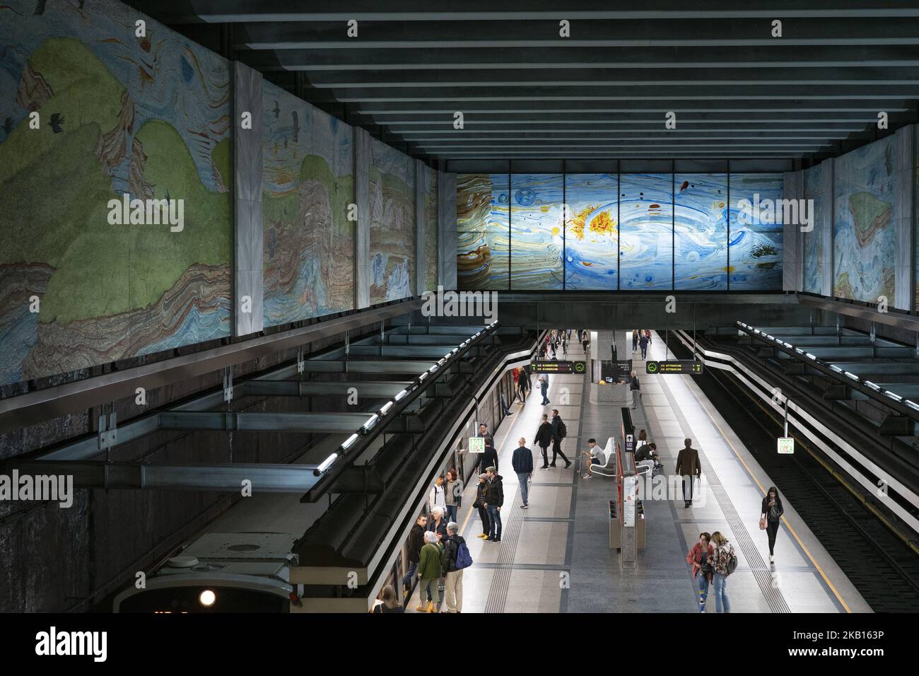 The Vienna Metro that covers the metropolitan area of Vienna, Austria ...