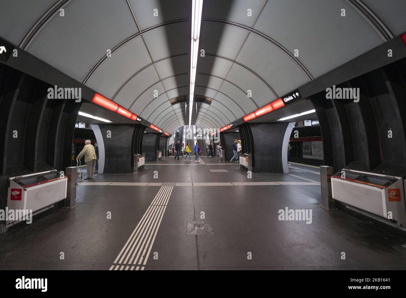 The Vienna Metro that covers the metropolitan area of Vienna, Austria ...