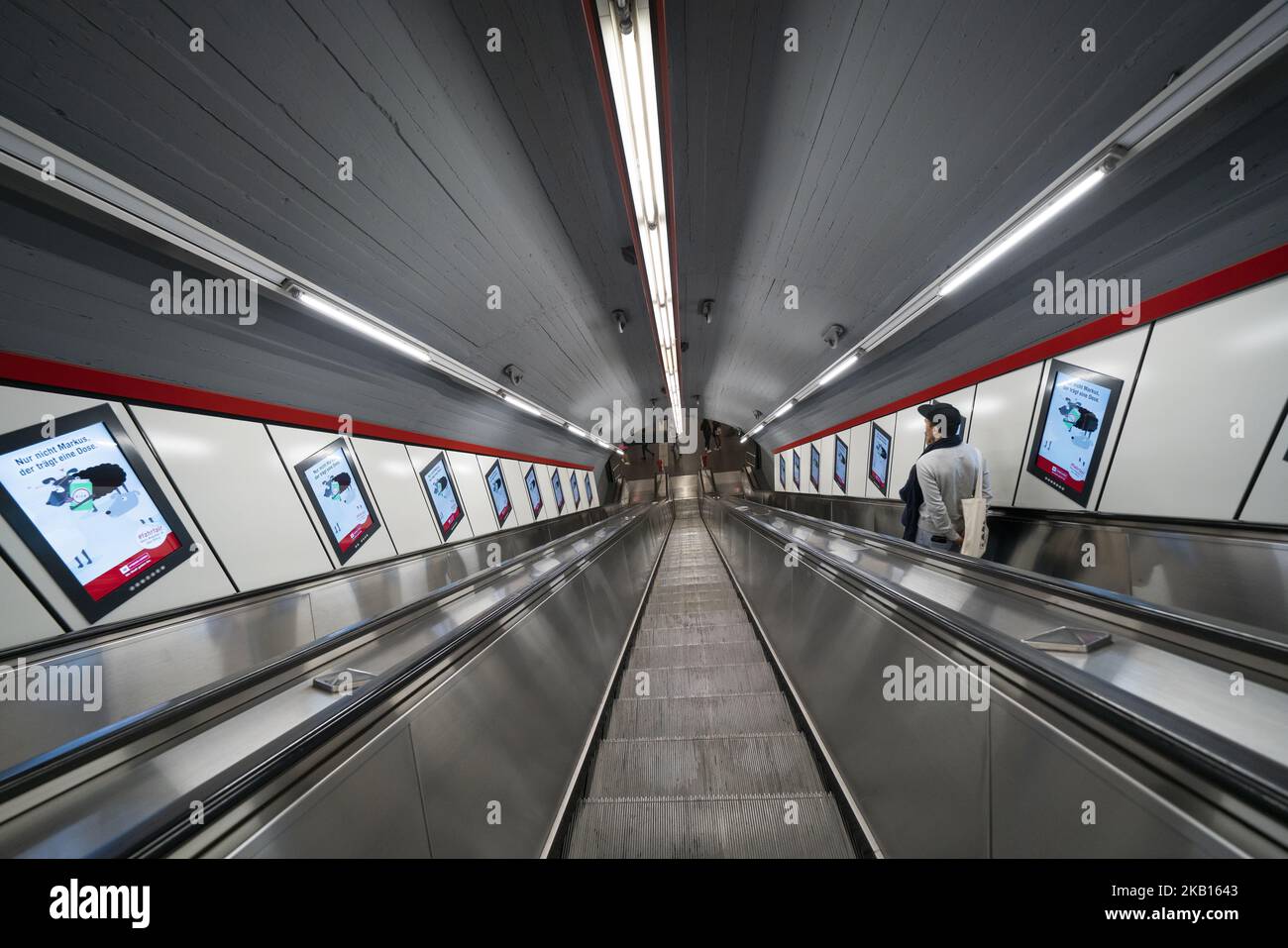 The Vienna Metro that covers the metropolitan area of Vienna, Austria ...