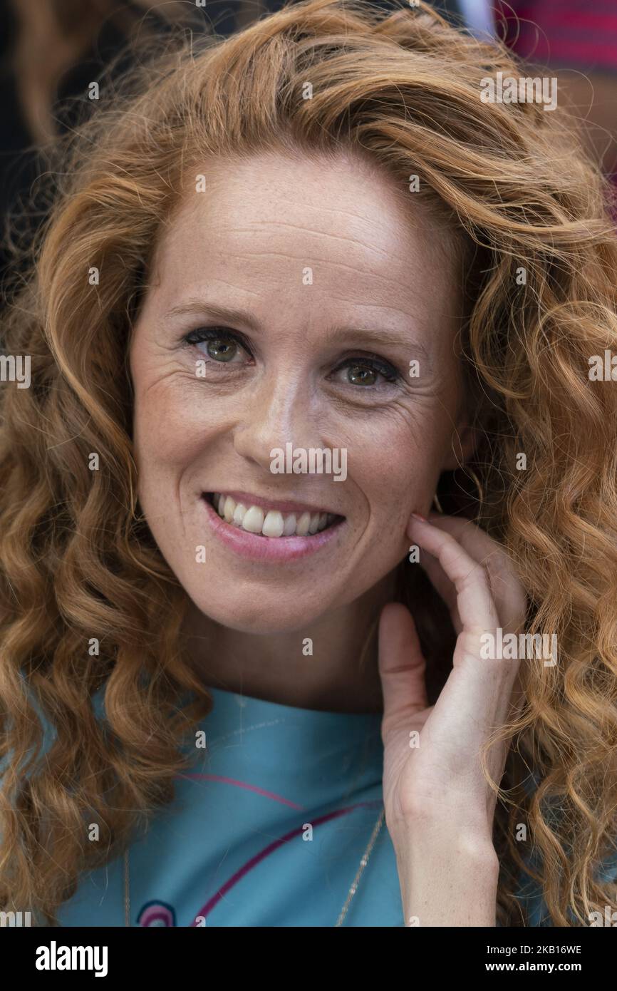 the actress Maria Castro during the presentation of the TV series Tv ...