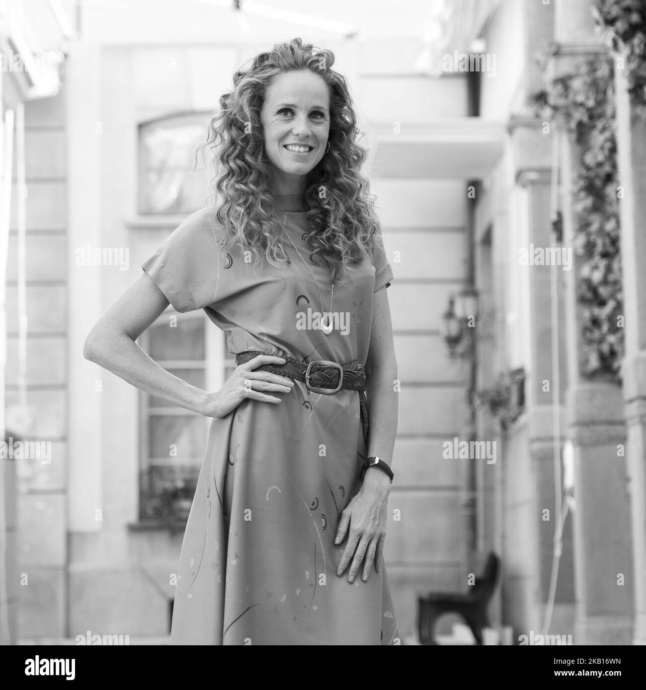 the actress Maria Castro during the presentation of the TV series Tv ...