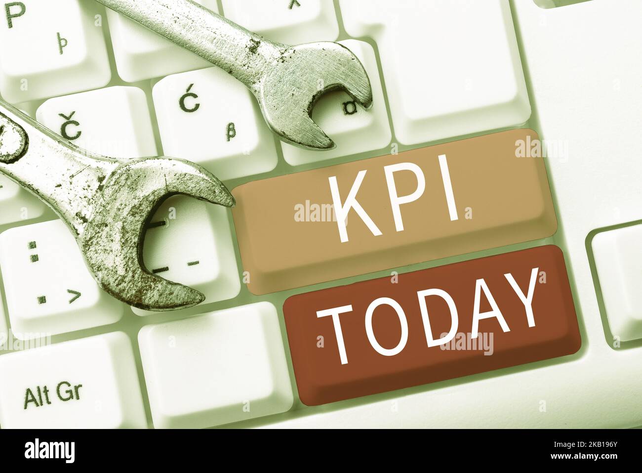Text caption presenting Kpi. Business showcase demonstrates how ...
