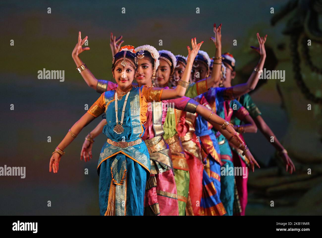 Students from the Nritya Kala Mandir School of Indian Classical Dance ...