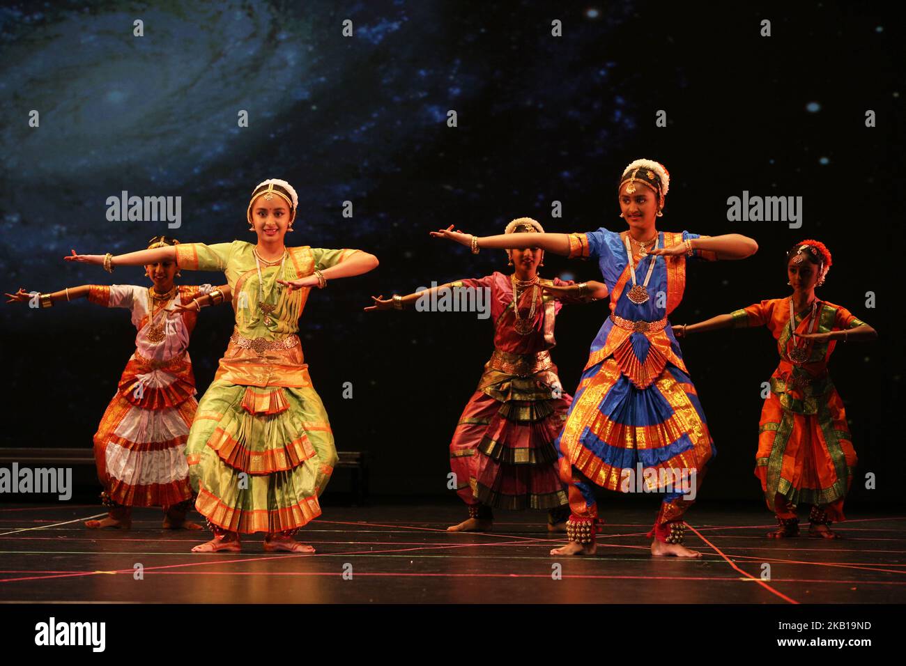 Students from the Nritya Kala Mandir School of Indian Classical Dance ...